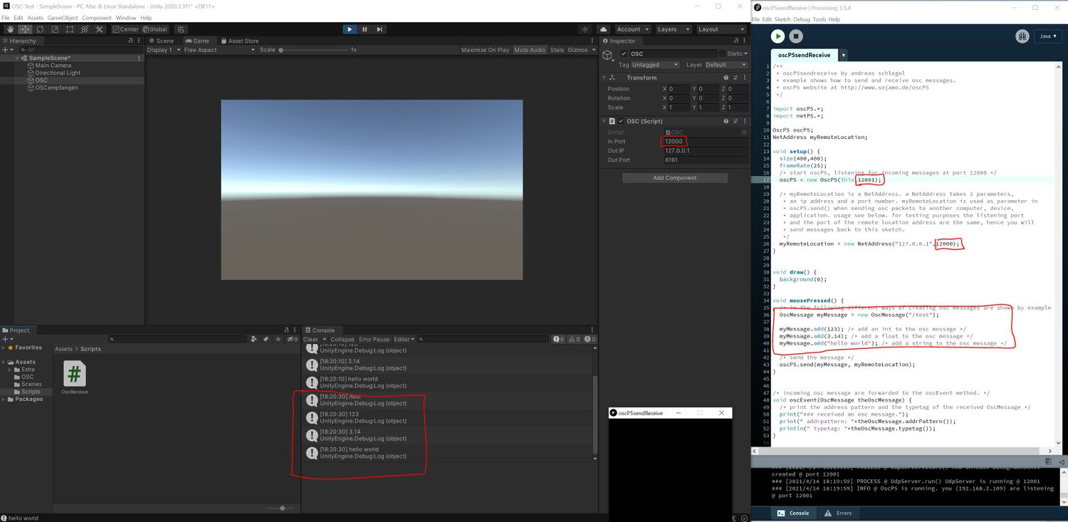 OSC in Unity – hyperdramatik